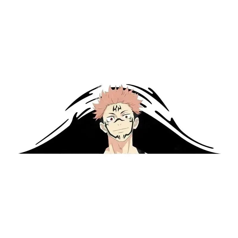 Jujutsu Kaisen 'Sukuna Ryoumen | Calm' Vinyl Car Peeker Sticker ...