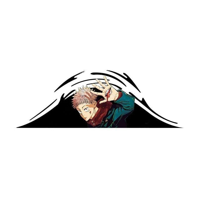 Jujutsu Kaisen 'Yuji Itadori | Sukuna Mouth In Hand' Vinyl Car Peeker ...