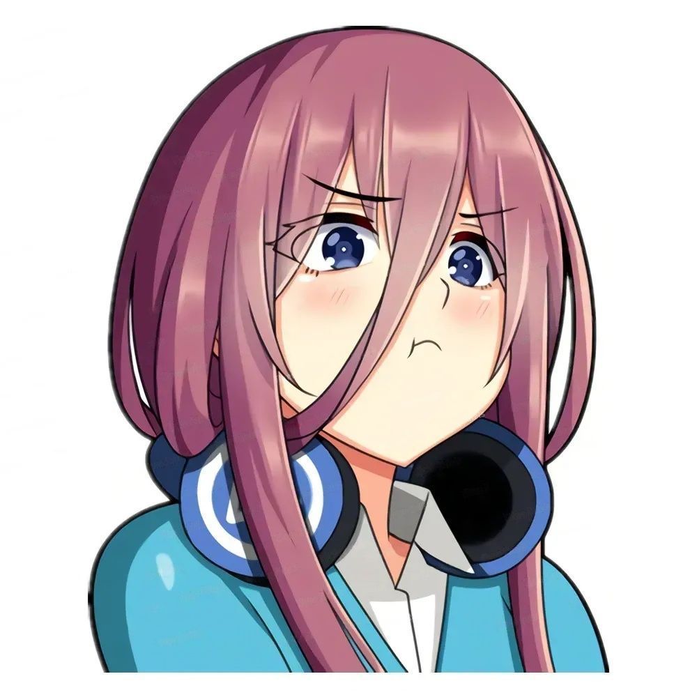 The Quintessential Quintuplets 'Miku Nakano' Vinyl Car Sticker ...