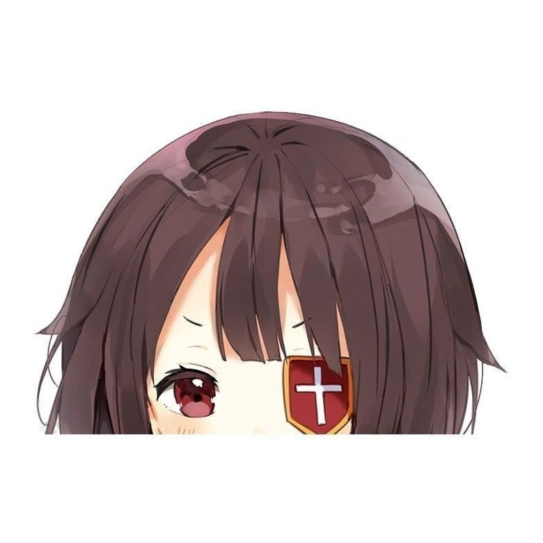 KonoSuba 'Megumin | Eyepatch' Vinyl Car Peeker Sticker – Sticker Tuned