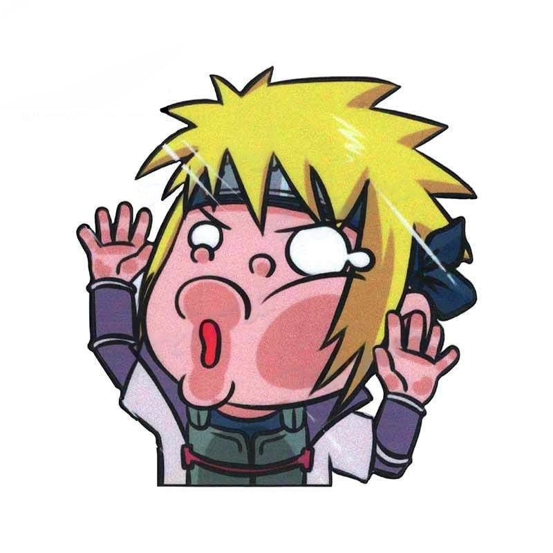 Naruto 'Minato Namikaze | Pressed Face' Vinyl Car Sticker – Sticker Tuned