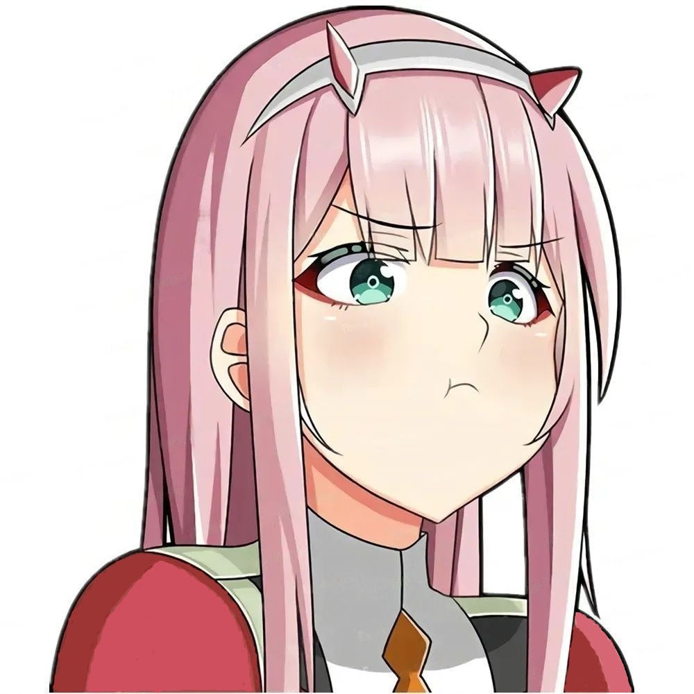 Darling In The Franxx 'Zero Two | Horns Headband' Vinyl Car Sticker ...
