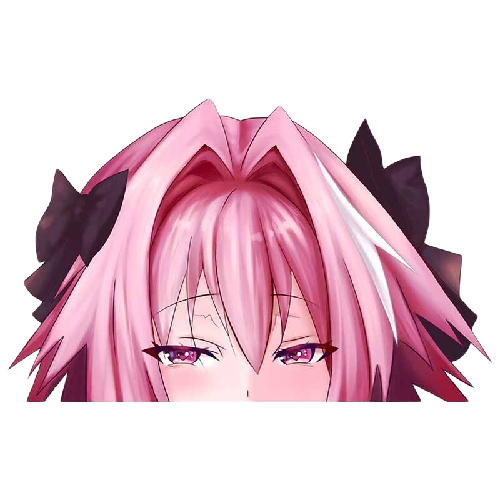 Fate/Apocrypha 'Astolfo | Serious' Vinyl Car Peeker Sticker – Sticker Tuned