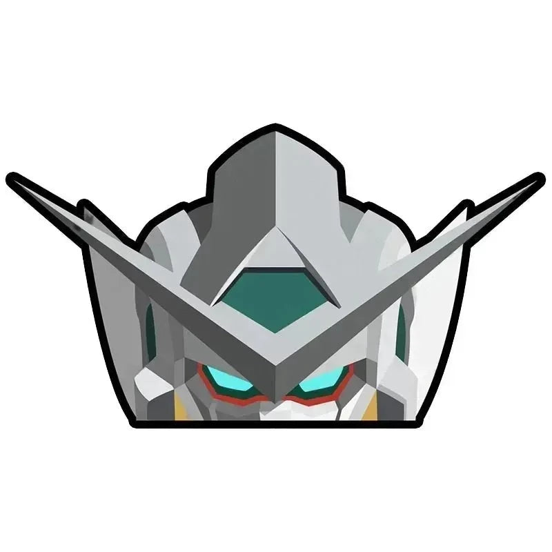 Mobile Suit 'GN-001 Gundam Exia | Peeping' Vinyl Car Peeker Sticker ...