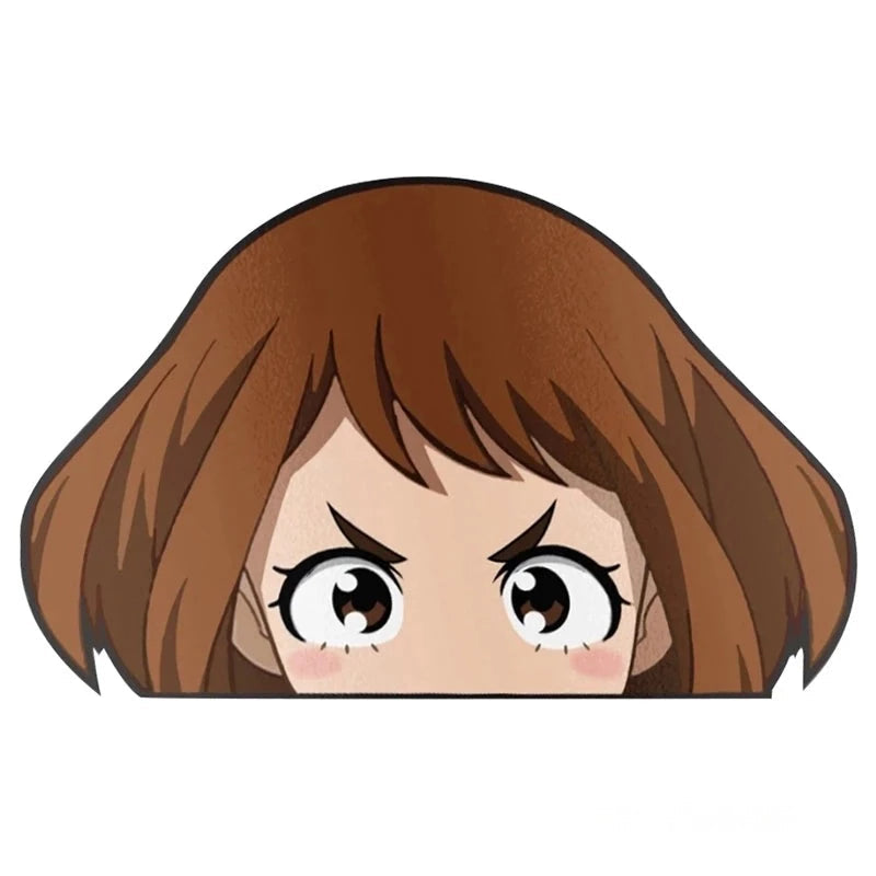 My Hero Academia 'Ochaco | Angry' Vinyl Car Peeker Sticker – Sticker Tuned