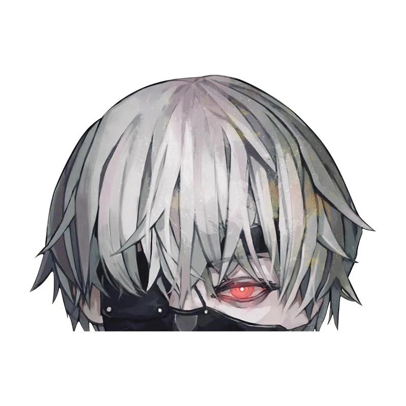 Tokyo Ghoul 'Ken Kaneki | Staring' Vinyl Car Peeker Sticker – Sticker Tuned