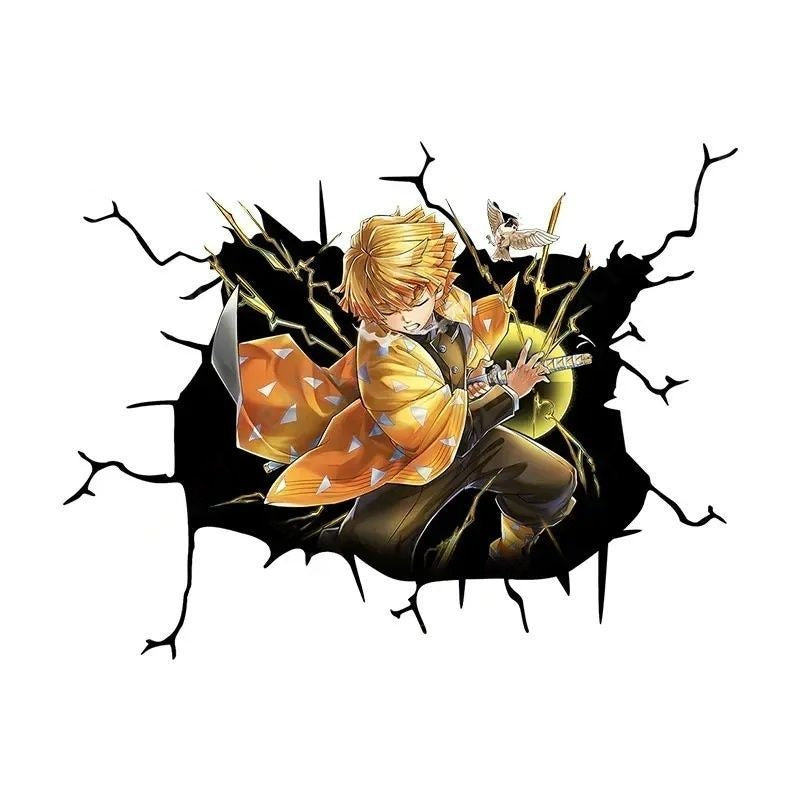 Demon Slayer 'Zenitsu | Focusing' Car Window Vinyl Sticker – Sticker Tuned