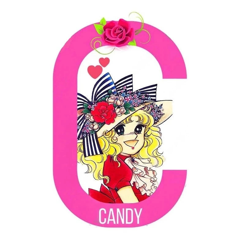 Candy Letter C 'Candice | Happy' Vinyl Car Sticker – Sticker Tuned