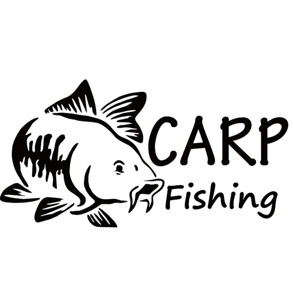 Fish 'Carp Fishing' Vinyl Car Sticker – Sticker Tuned
