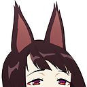 Azur Lane 'Akagi | Fox Ears | Scared' Vinyl Car Peeker Sticker ...