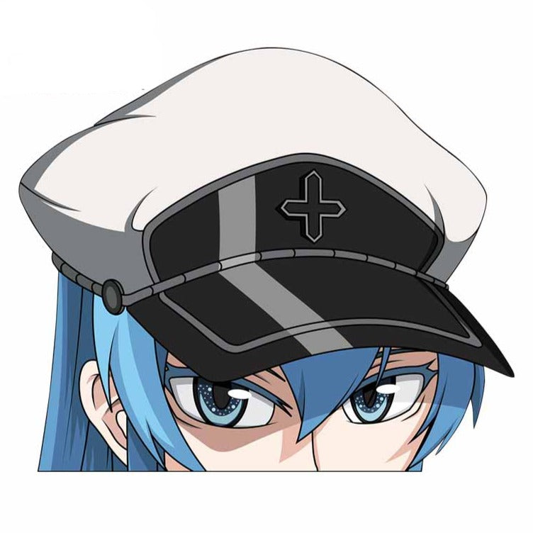 Akame ga Kill! 'Esdeath's Hat' Vinyl Car Peeker Sticker – Sticker Tuned