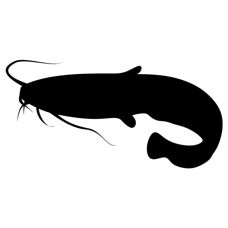 Catfish 'Black and White' Vinyl Car Sticker – Sticker Tuned