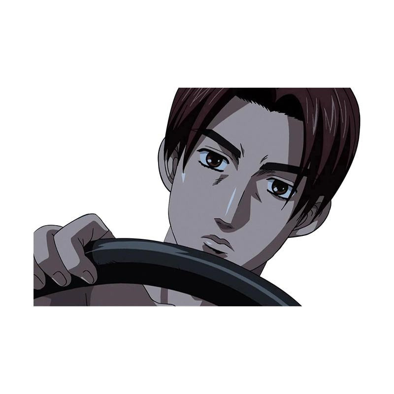 Initial D 'Takumi | Serious' Vinyl Car Peeker Sticker – Sticker Tuned