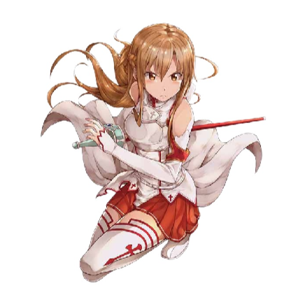 Sword Art Online 'Asuna | Knights Blood Oath Outfit' Vinyl Car Sticker ...