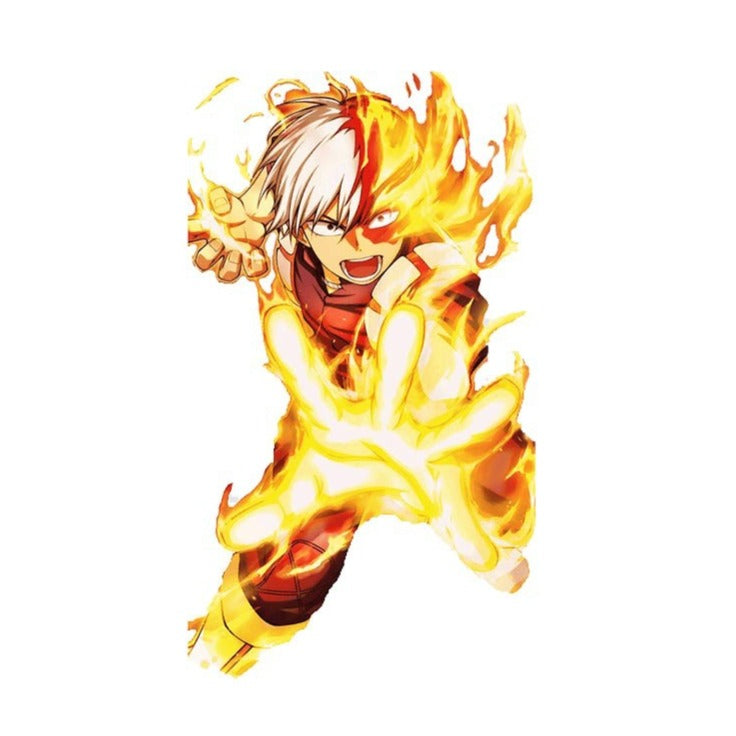My Hero Academia 'Shoto Todoroki | Fire Quirk' Vinyl Car Sticker ...