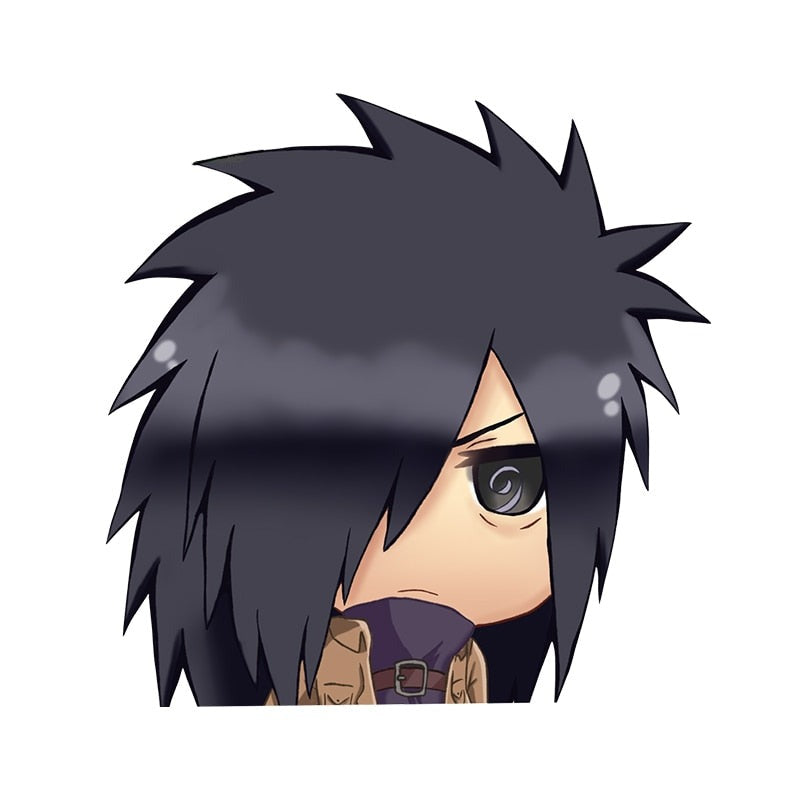 Naruto 'Young Madara | Left Eye' Vinyl Car Peeker Sticker – Sticker Tuned