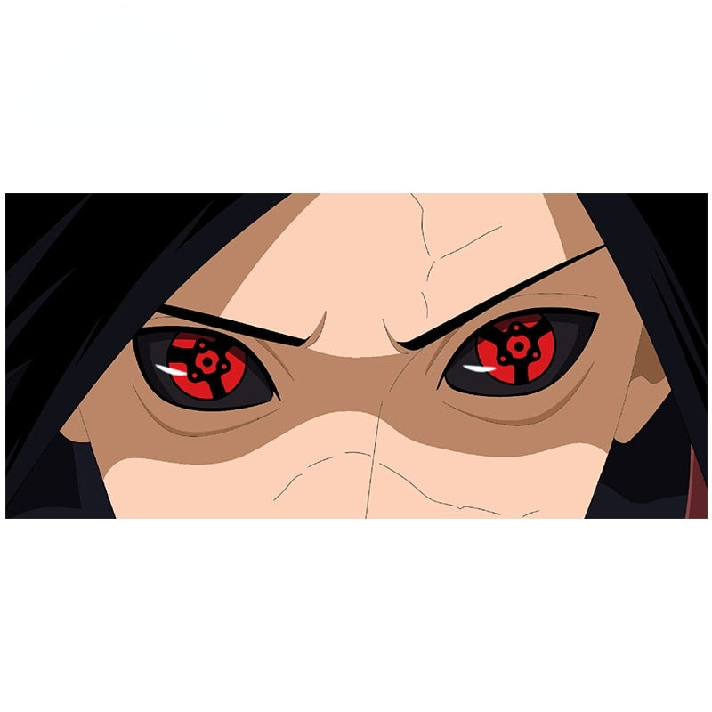 Naruto 'Madara's Eternal Mangekyo | Fierce' Vinyl Car Peeker Sticker ...