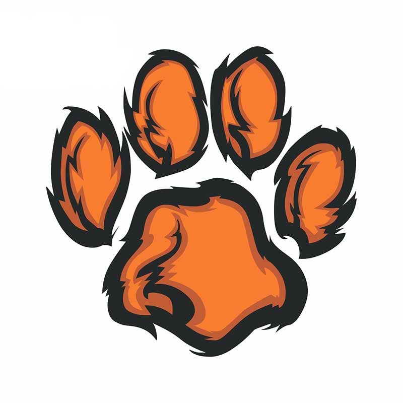 Cute 'Tiger Paw | Right' Vinyl Car Sticker – Sticker Tuned