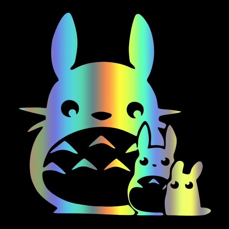 My Neighbor Totoro 'Oh, Chuu And Chibi-Totoro | Portrait' Vinyl Car St ...