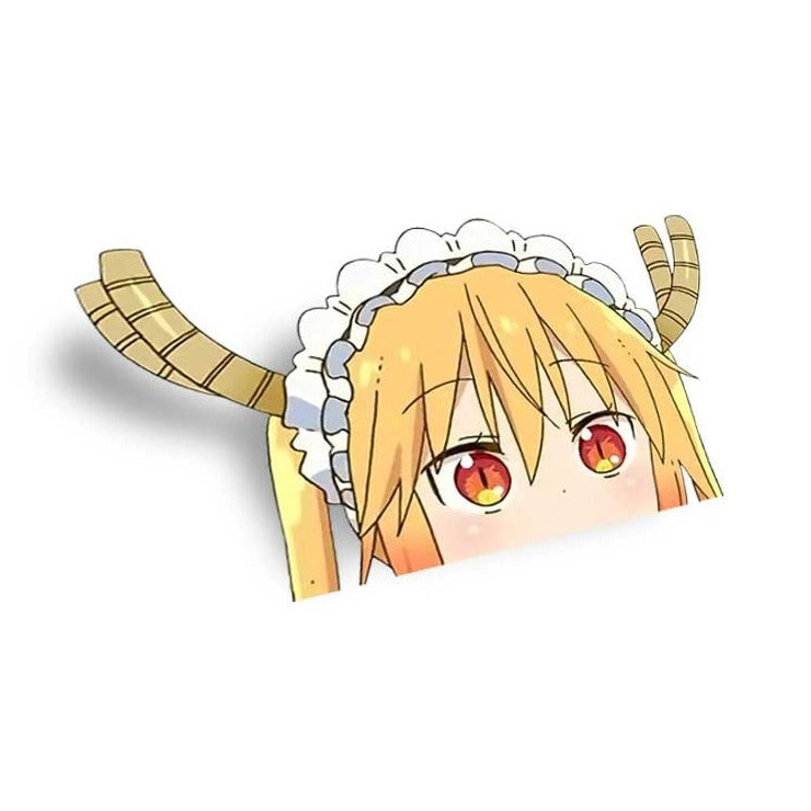 Miss Kobayashi's Dragon Maid 'Tohru Kobayashi' Vinyl Car Peeker Sticke ...