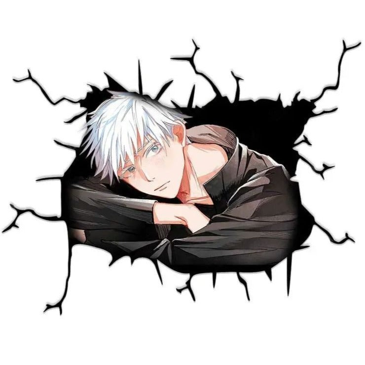 Jujutsu Kaisen 'Satoru Gojo | Staring' Car Window Vinyl Sticker ...