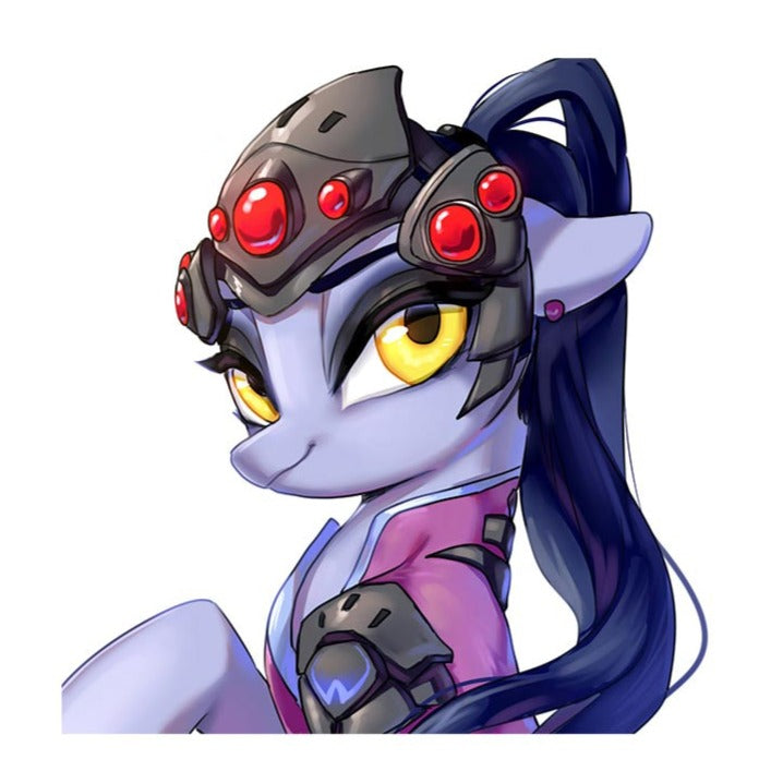 Overwatch 'Widowmaker X Little Pony' Vinyl Car Sticker – Sticker Tuned