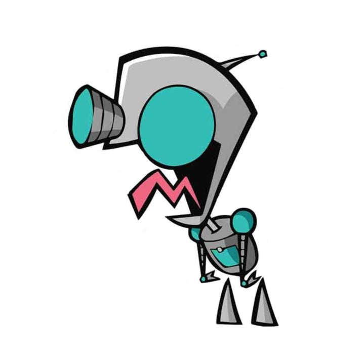 Invader Zim 'Gir | Mouth Open' Vinyl Car Sticker – Sticker Tuned