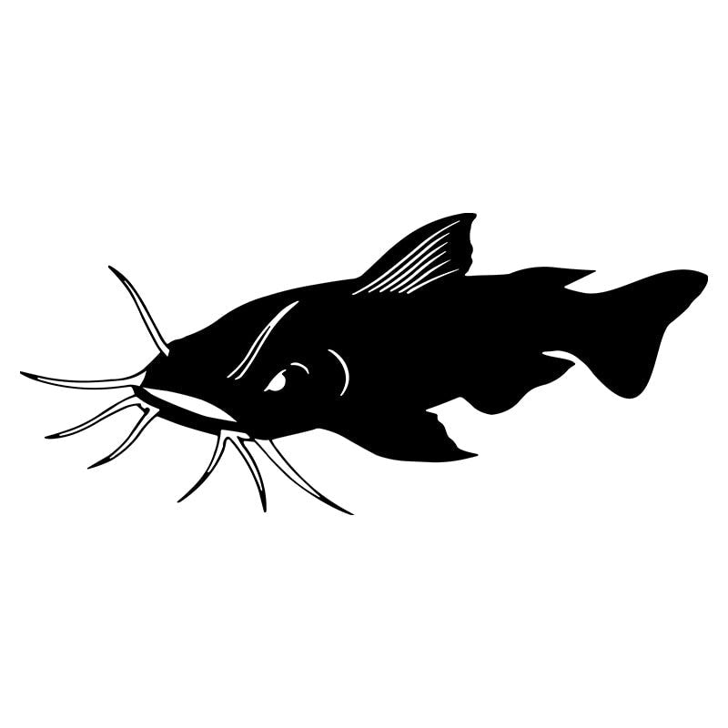 Catfish 'Swimming' Vinyl Car Sticker – Sticker Tuned