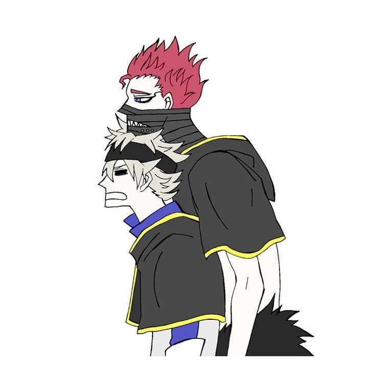 Black Clover 'Asta and Zora Ideale | Tired' Vinyl Car Sticker – Sticker ...