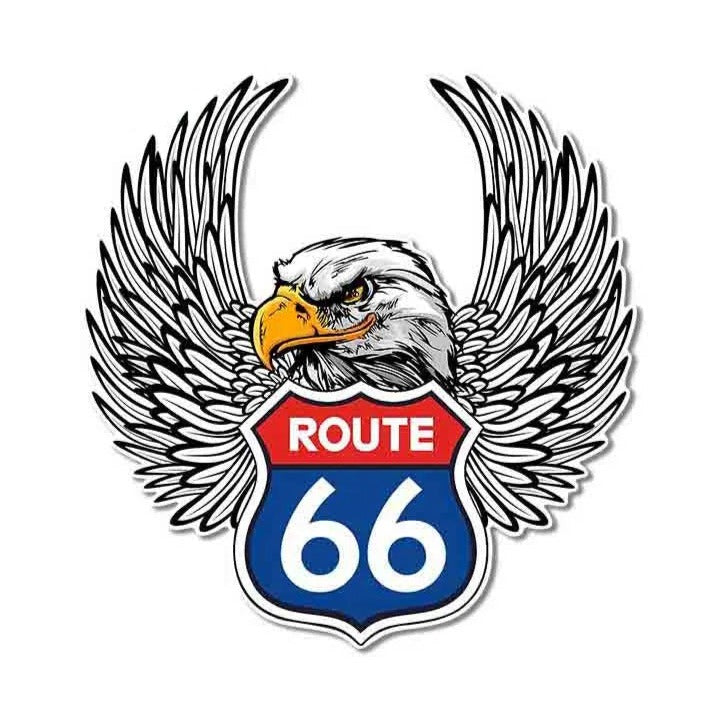 Eagle 'Route 66' Vinyl Car Sticker – Sticker Tuned