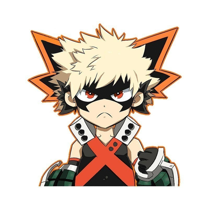 My Hero Academia 'Katsuki Bakugo | Sad' Vinyl Car Sticker – Sticker Tuned