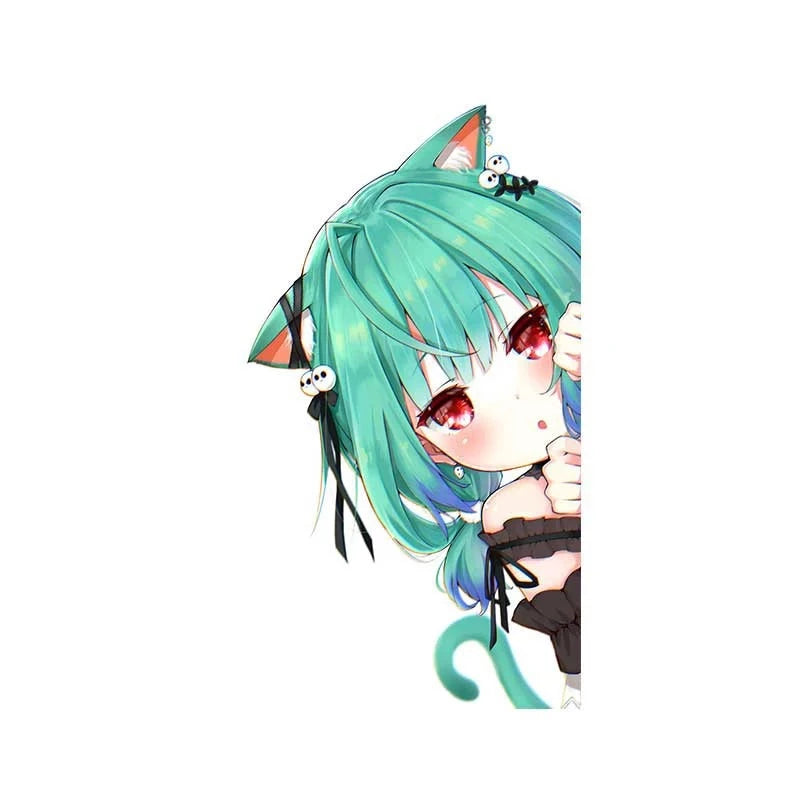 Virtual YouTuber 'Uruha Rushia | Scared' Vinyl Car Peeker Sticker ...