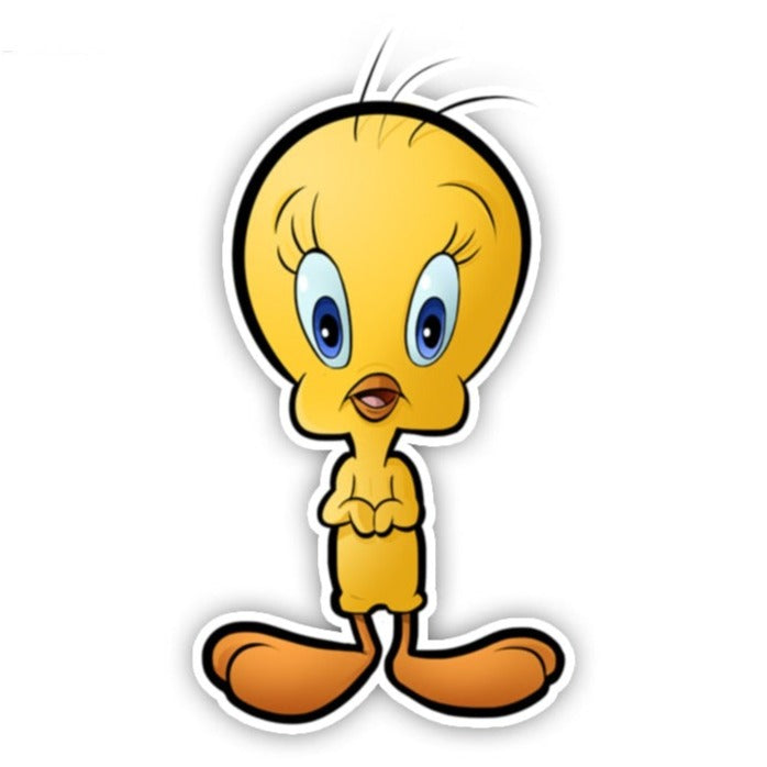 Looney Tunes 'Tweety Bird | Standing' Vinyl Car Sticker – Sticker Tuned