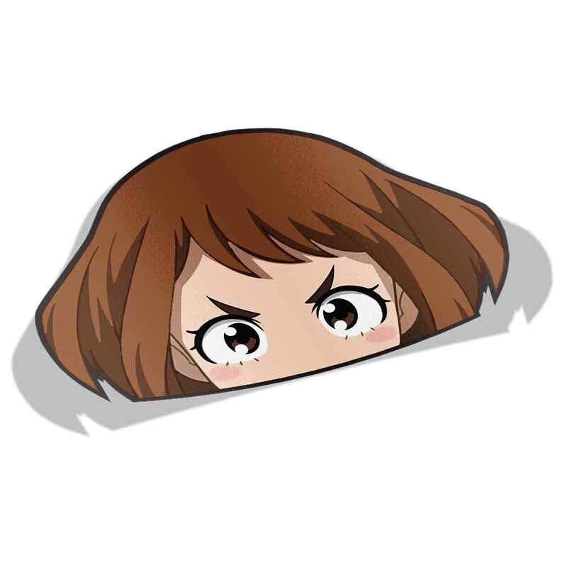 My Hero Academia 'Ochaco | Angry | Shadow' Vinyl Car Peeker Sticker ...
