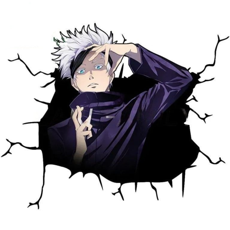 Jujutsu Kaisen 'Satoru Gojo | Unmasked' Car Window Vinyl Sticker ...
