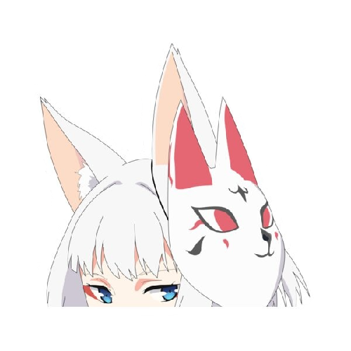 Azur Lane 'Kaga | Fox Ears And Mask | Fierce' Vinyl Car Peeker Sticker ...