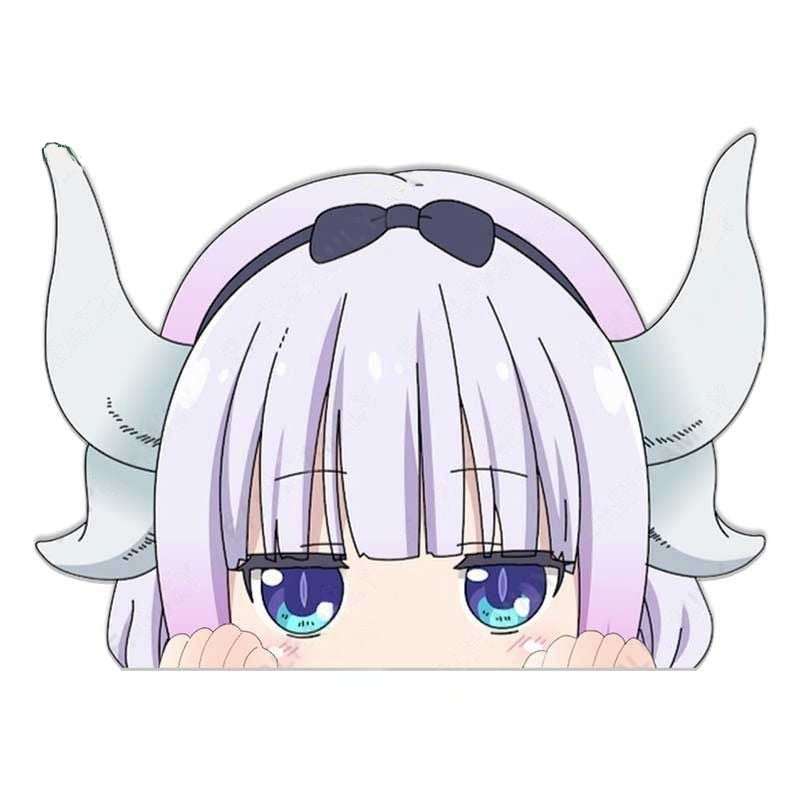Miss Kobayashi's Dragon Maid 'Kanna | Serious' Vinyl Car Peeker Sticke ...