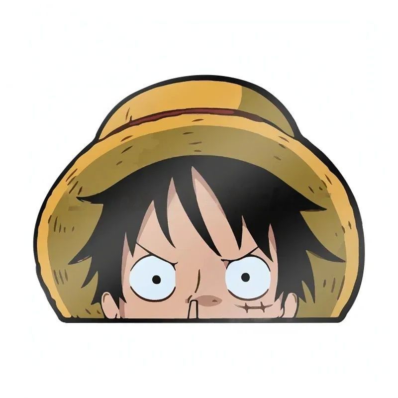 One Piece 'Luffy | Shocked' Vinyl Car Peeker Sticker – Sticker Tuned
