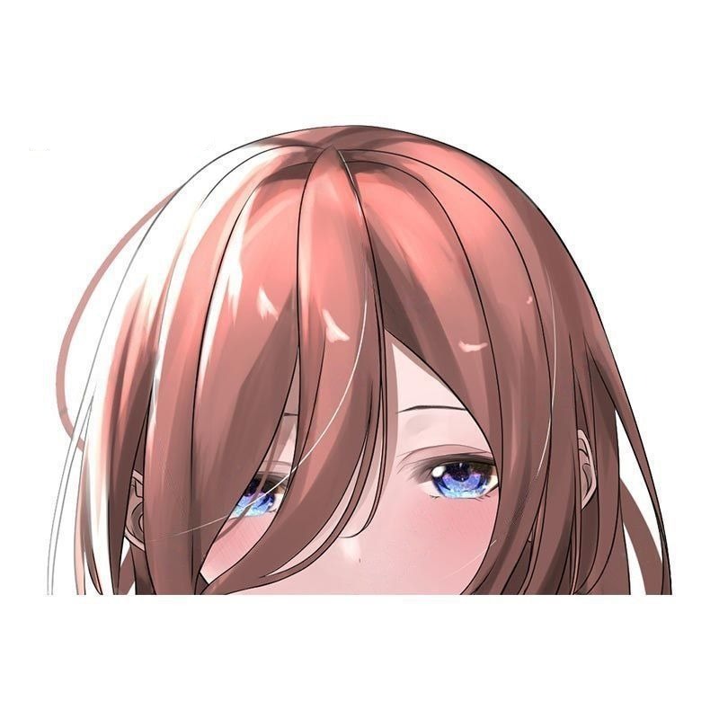 The Quintessential Quintuplets 'Miku | Sleepy' Vinyl Car Peeker Sticke ...