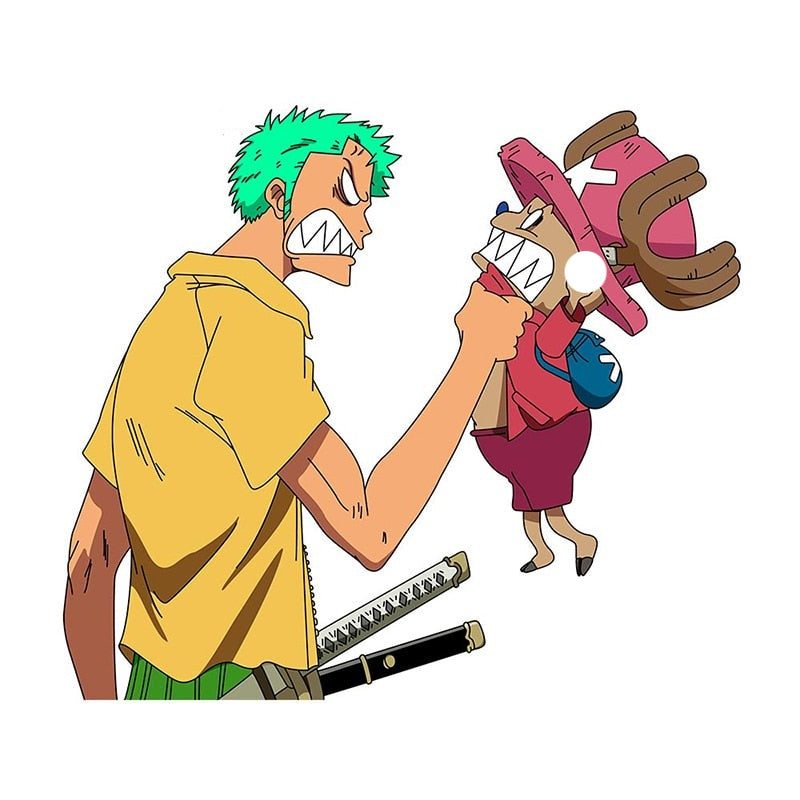 One Piece 'Zoro Grabbed Tony | Gritted Teeth' Vinyl Car Sticker ...