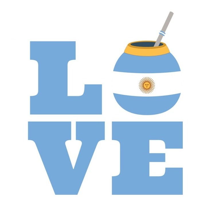 Argentina Flag 'Love | Yerba Mate' Vinyl Car Sticker – Sticker Tuned