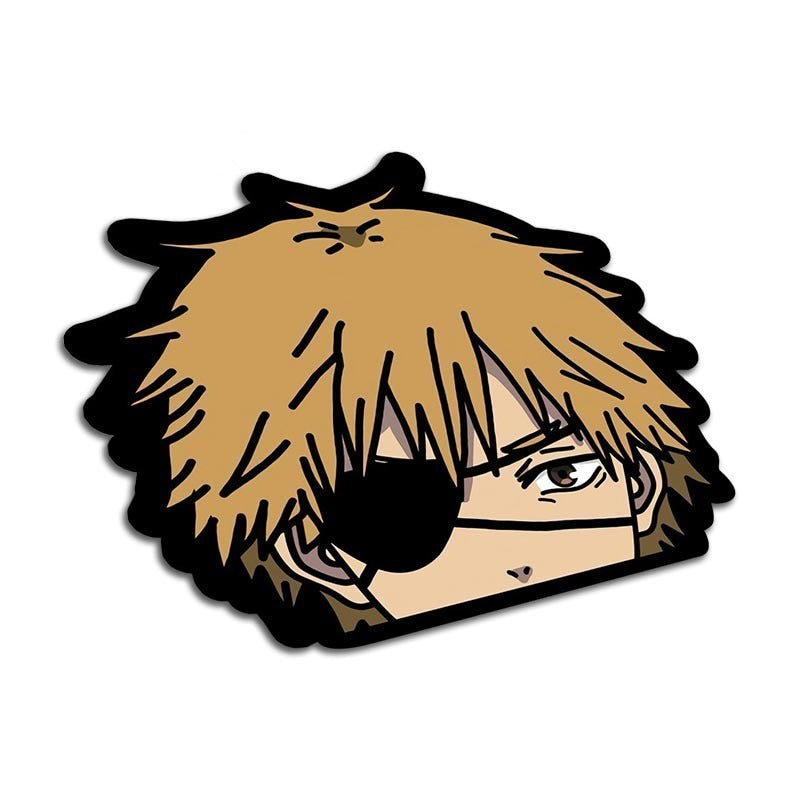 Chainsaw Man 'Denji | Eyepatch' Vinyl Car Peeker Sticker – Sticker Tuned