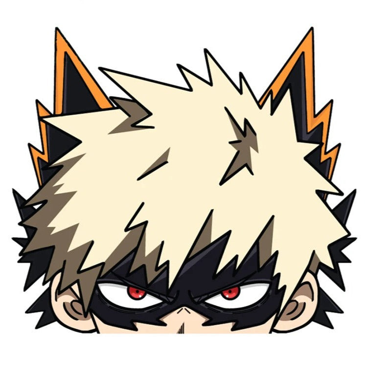 My Hero Academia 'Katsuki Bakugo | Kacchan' Vinyl Car Peeker Sticker ...