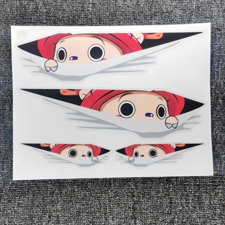 One Piece 'Tony Tony Chopper | Staring' Vinyl Car Peeker Sticker ...