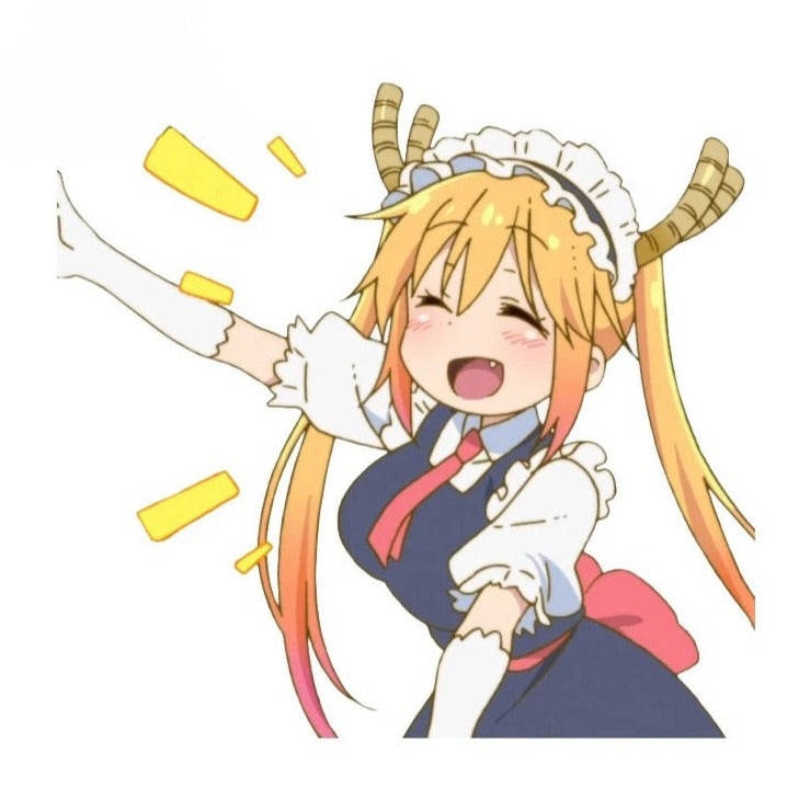 Miss Kobayashi's Dragon Maid 'Tohru | Excited' Vinyl Car Sticker ...