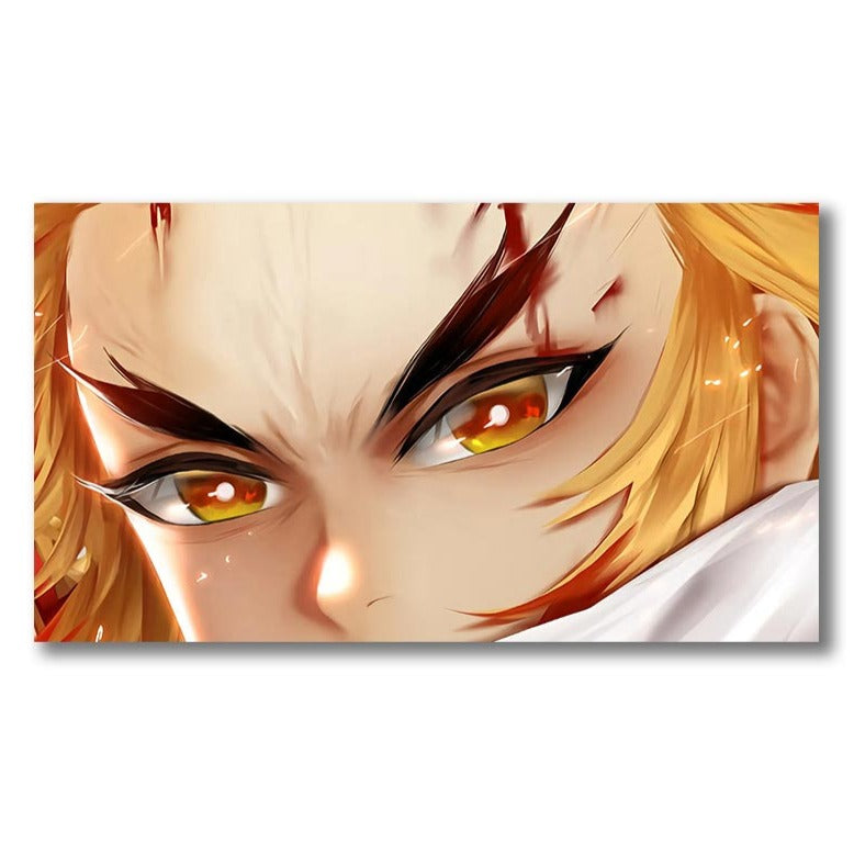 Demon Slayer 'Kyojuro Rengoku | Staring' Vinyl Car Peeker Sticker ...