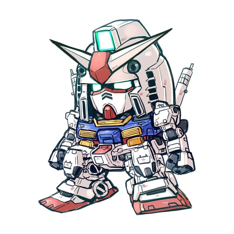 Mobile Suit 'Chibi RX-78-2 Gundam | Waiting' Vinyl Car Sticker ...