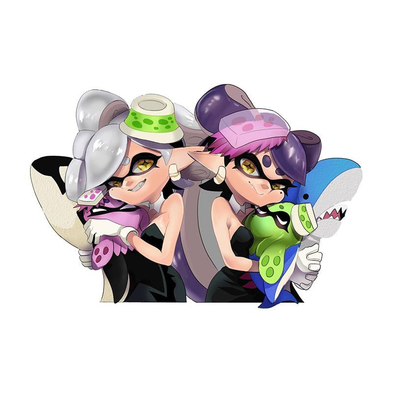 Splatoon 'Marie and Callie | Inkling Squids' Vinyl Car Sticker ...