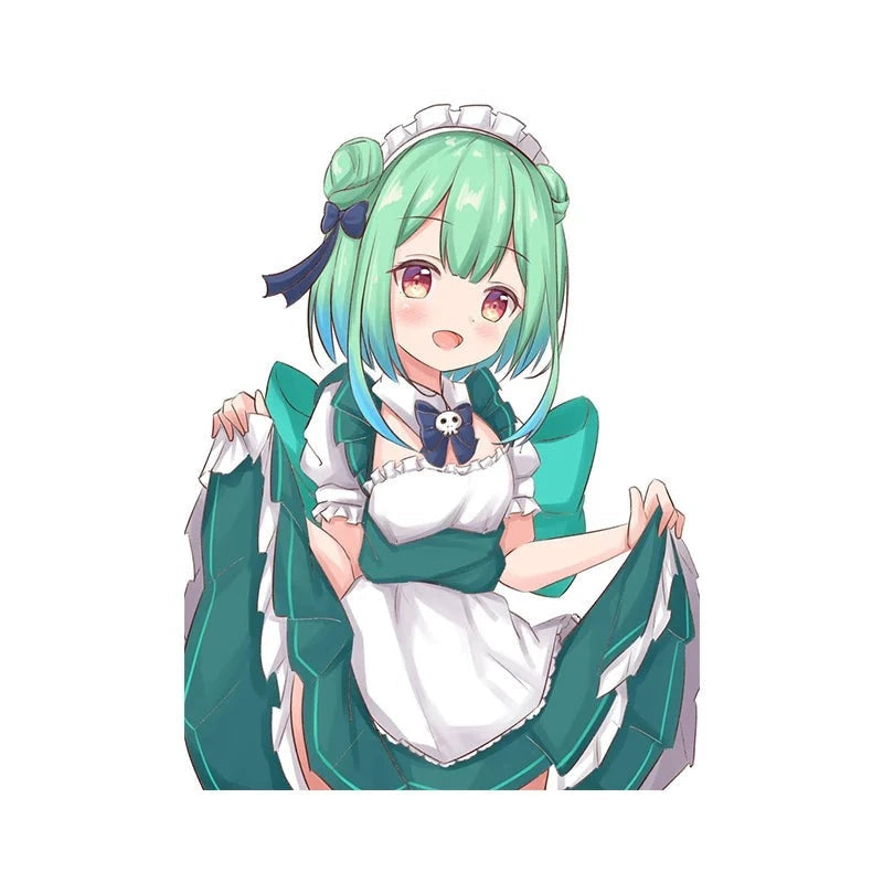 Virtual YouTuber 'Uruha Rushia | Maid Outfit' Vinyl Car Sticker ...