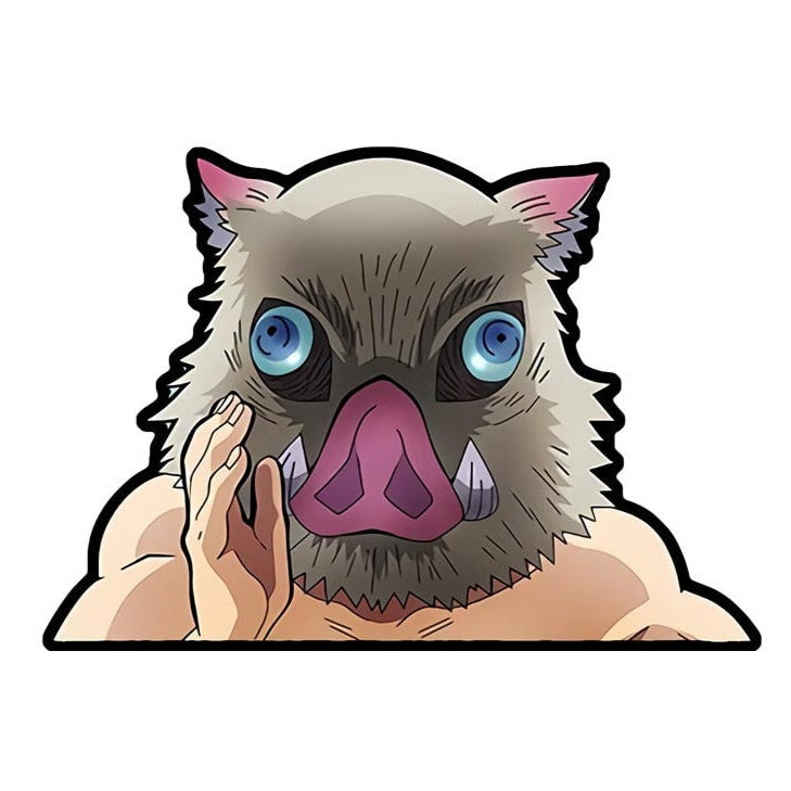 Demon Slayer 'Inosuke | Boar Whispering' Vinyl Car Sticker – Sticker Tuned
